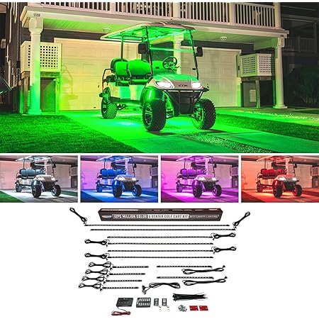 Amazon.com: LEDGlow 12pc Million Color LED Golf Cart Underglow Accent ...