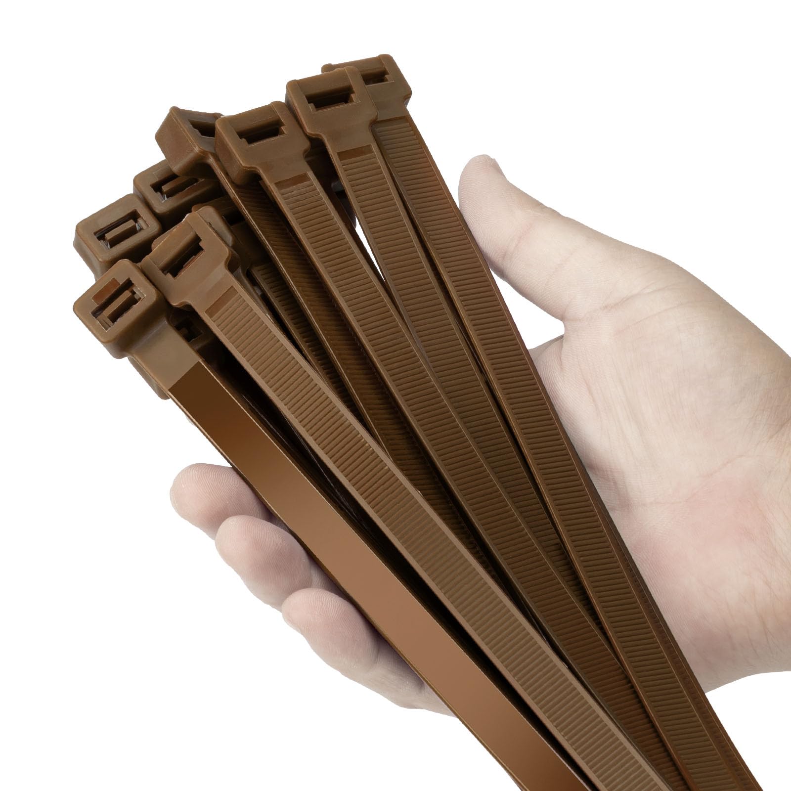 Amazon.com: Armpow 24 inch Brown Zip Ties Heavy Duty 50 PACK, 250 LBS ...