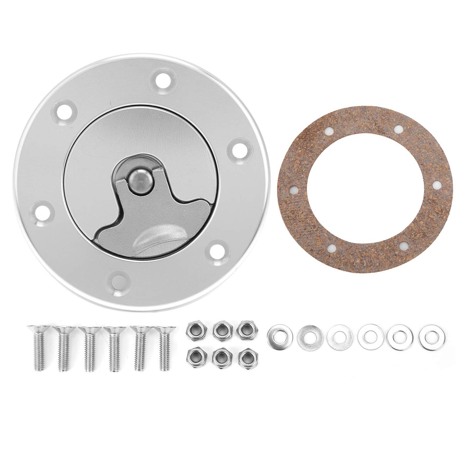 Amazon.com: KIMISS 35.5mm 6‑Bolts Fuel Cell Tank Cap Cover,Stainless ...