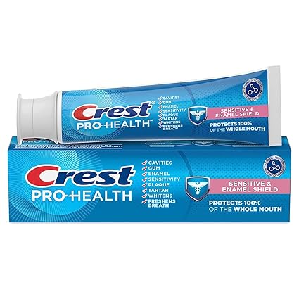 Amazon.com : Crest Pro-Health Sensitive & Enamel Shield Toothpaste (4 ...