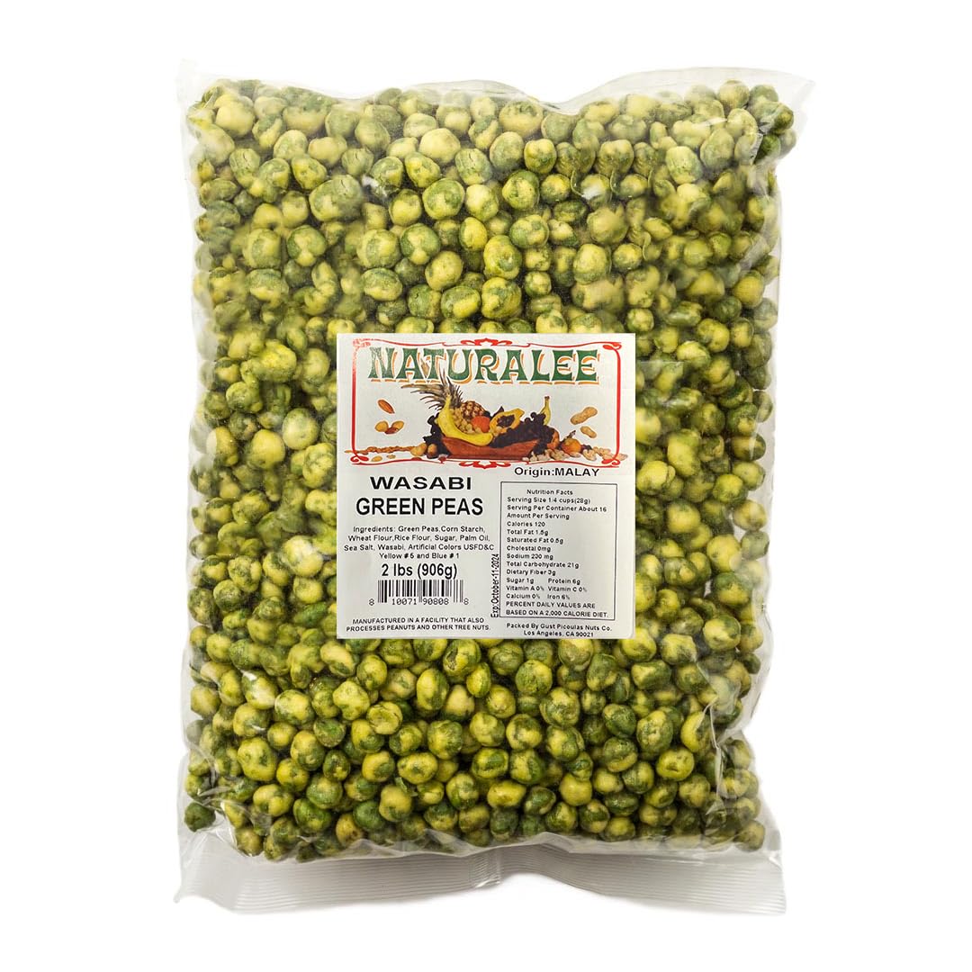 Amazon.com: Naturalee Wasabi Peas 2 lb - Wasabi Coated Green Peas ...