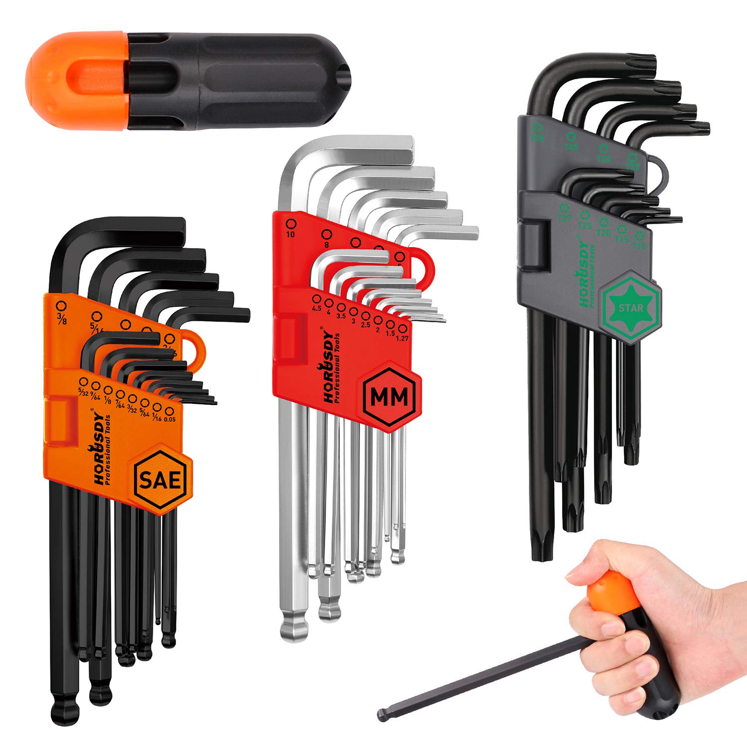 Buy HORUSDYAllen Wrench Set Hex Key Set Long Arm Ball End Hex Wrench