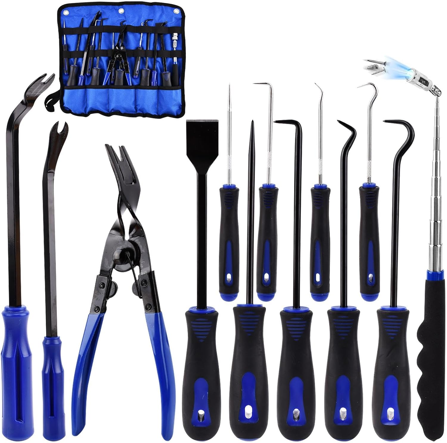 Amazon.com: 13 Pcs Mechanic Hook and Pick Tool Set with Auto Clip ...