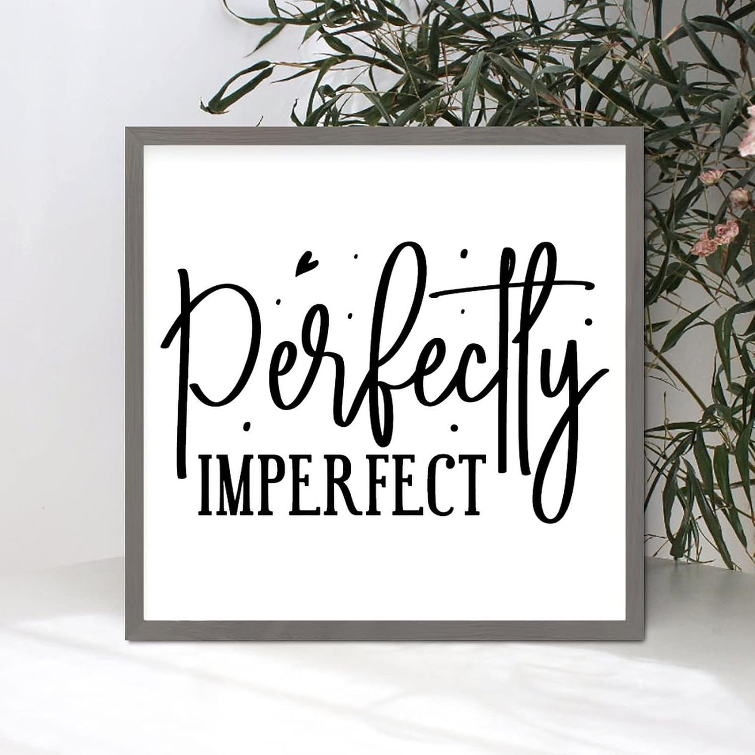 Amazon.com : Bible Quotes Framed Wooden Sign Inspirational Quotes ...