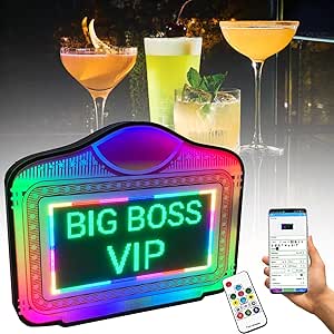Amazon.com: Bottle Service Sign, LED Handheld Bottle Service Display ...
