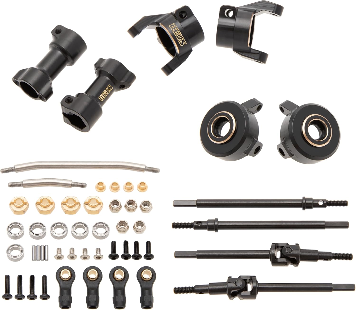 Amazon.com: MEUS Racing Brass Straight Axle Kit Portal to Straight Axle ...