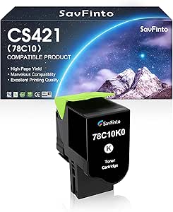 Amazon.com: SavFinto CS421 Toner Cartridge 78C10K0 78C10 Replacement ...
