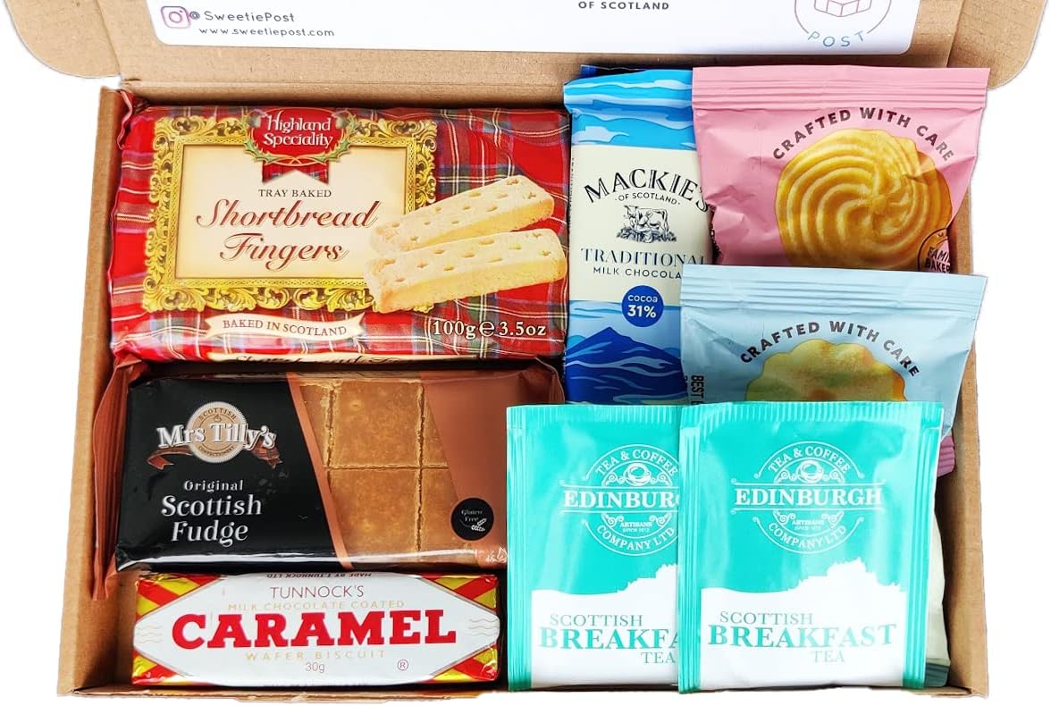 Scottish Letterbox Hamper | Scotland Food Treat Gift Box Hamper ...