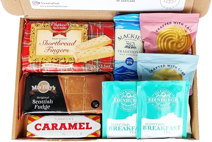 Scottish Letterbox Hamper | Scotland Food Treat Gift Box Hamper ...