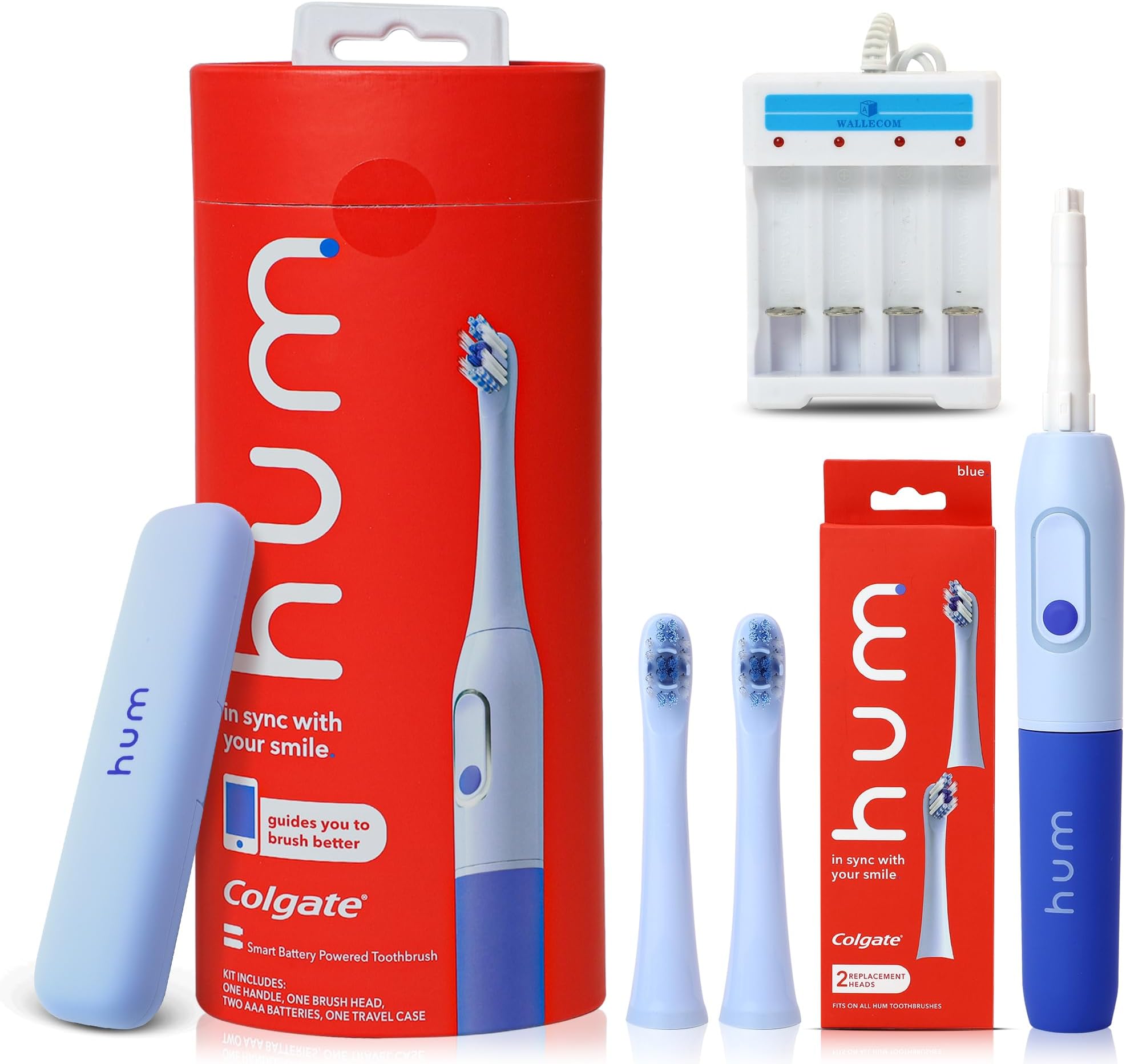 Amazon.com: Colgate hum Smart Battery Toothbrush- Sonic Electric ...