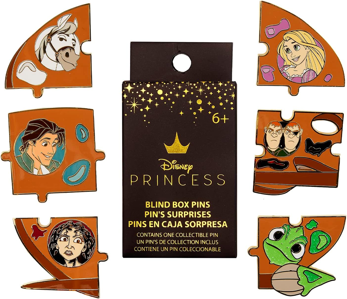 Amazon.com: Loungefly Disney - Tangled - Paints Puzzle - Blind Enamel ...