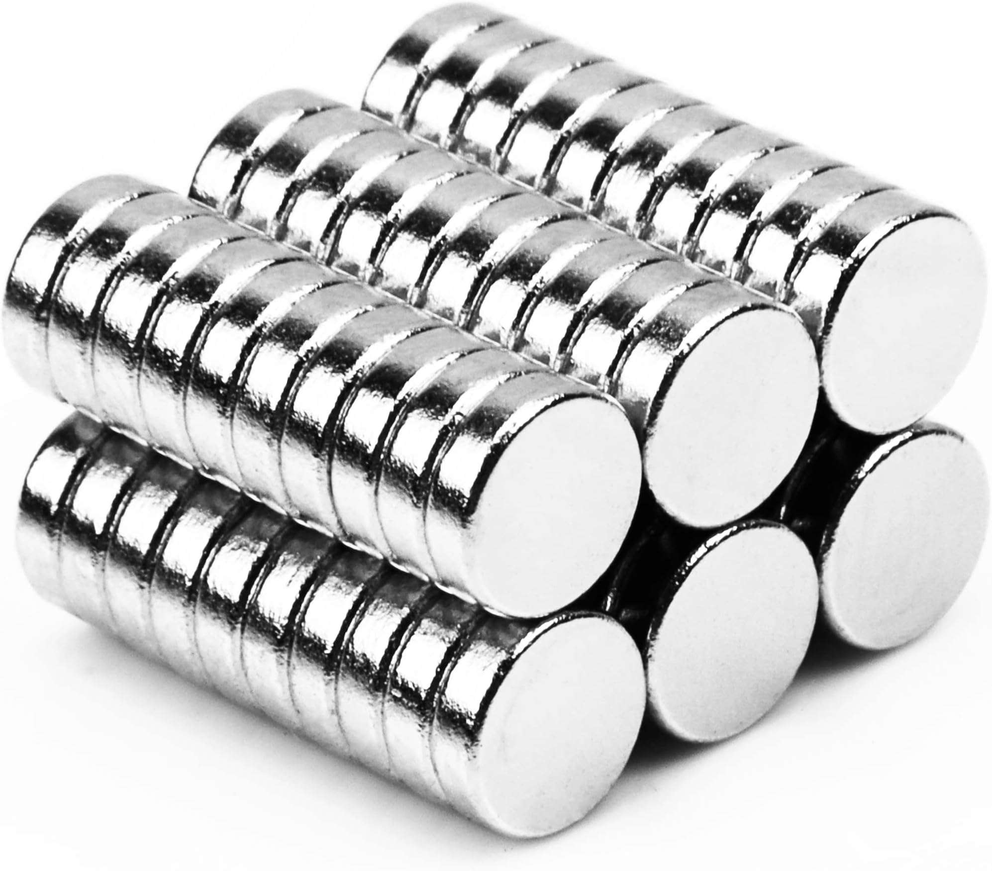 Amazon.com: 60pcs Small Magnets,Small Cylinder Fridge Magnets,Round ...