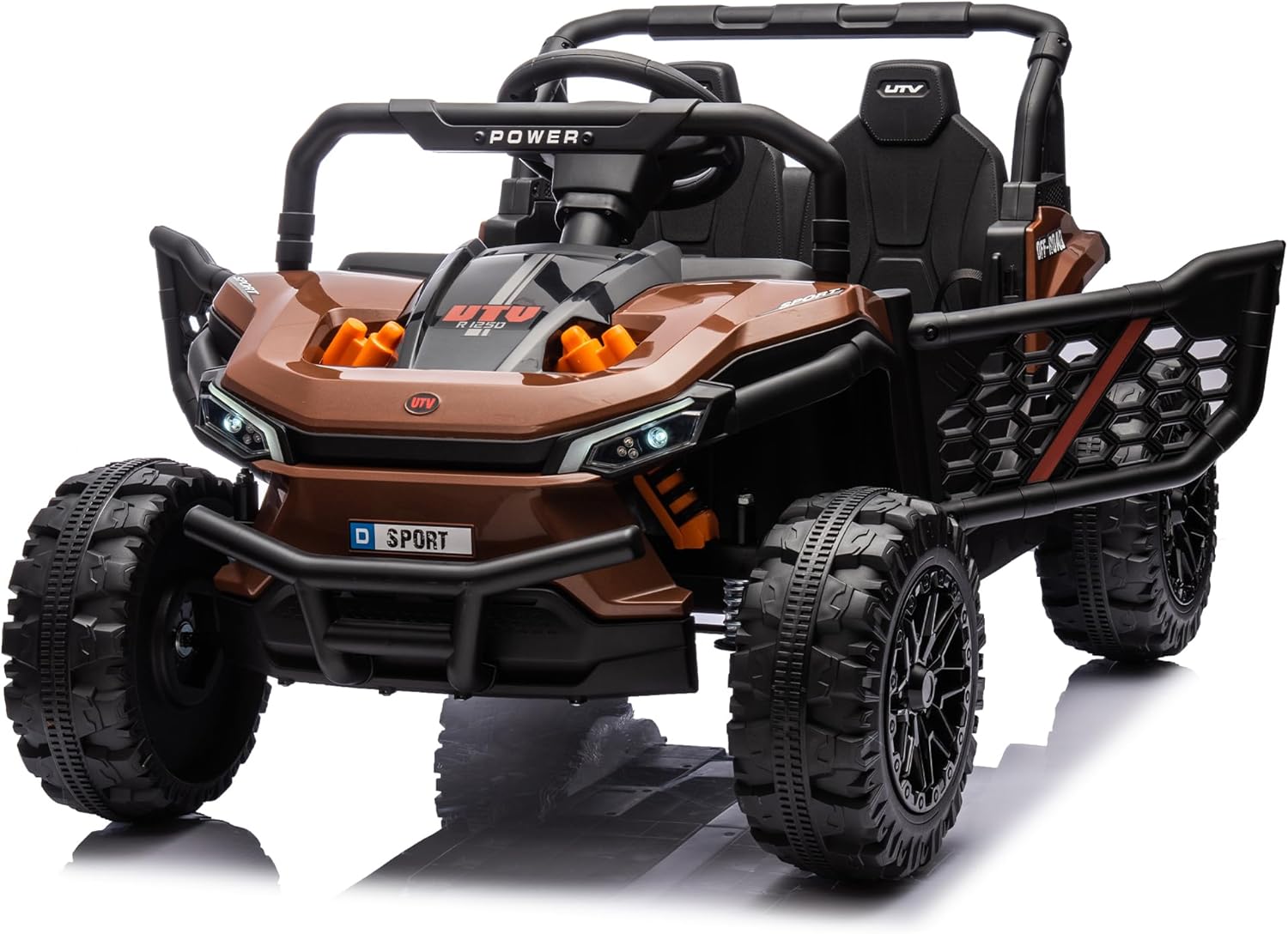 Amazon.com: Elevon 24V Kids Ride on UTV Car, 2 Seater Electric Toy for ...