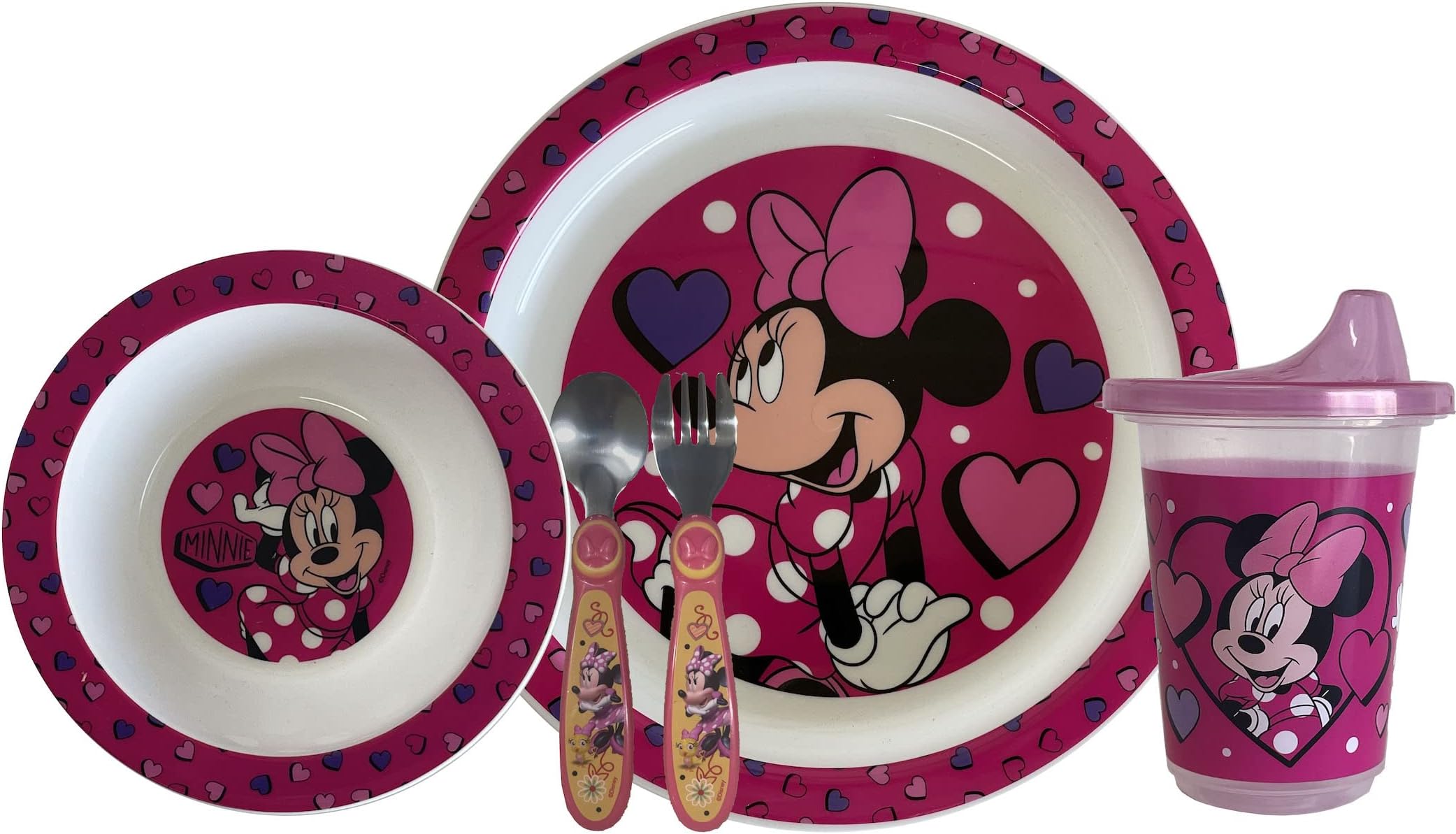 Amazon.com: Mickey Mouse 3pc PP Dinner Set in Open Box (Plate, Bowl and ...