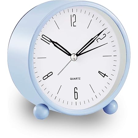 Amazon.com: Vintage Retro Analog Alarm Clock, 4 inch Super Silent Non ...
