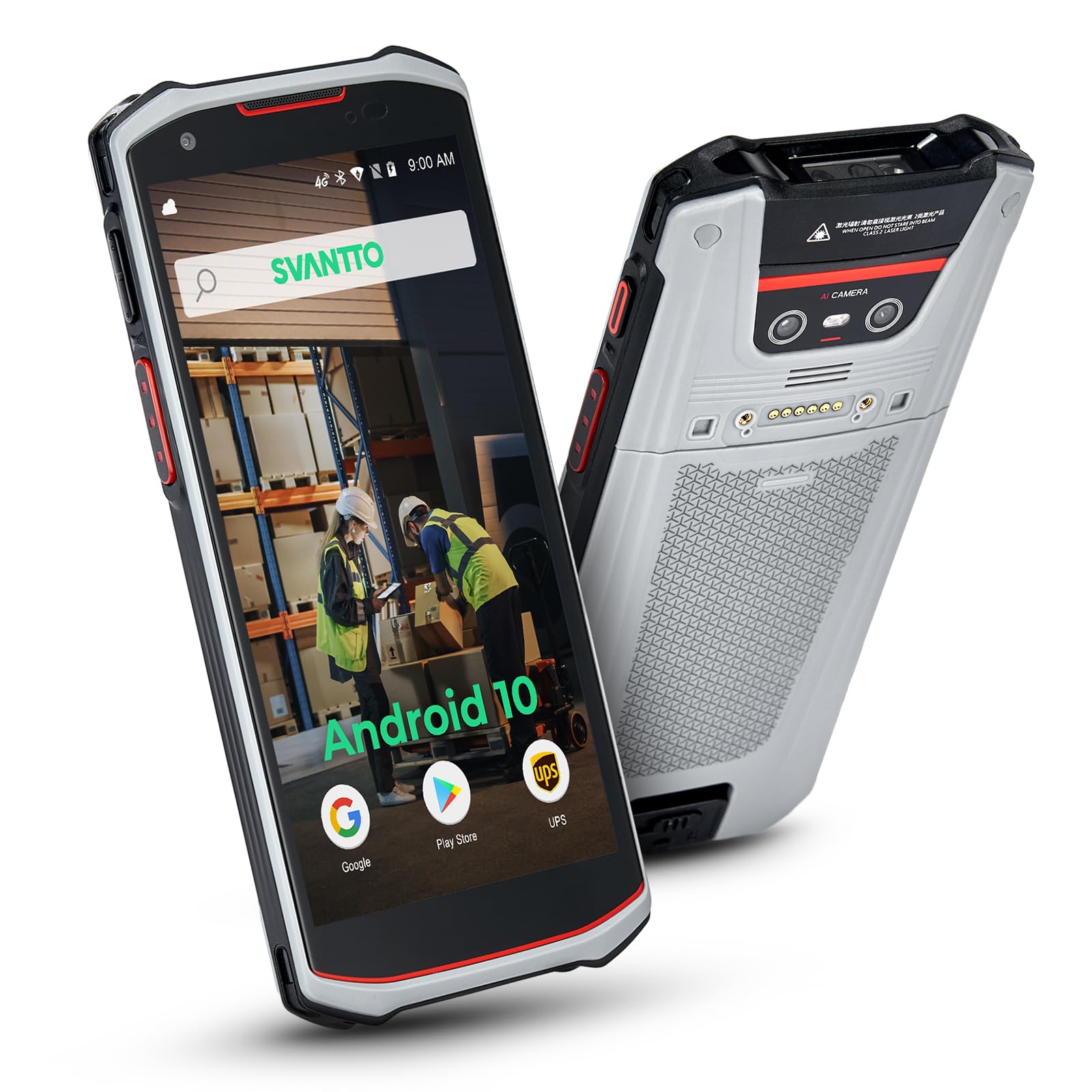 Amazon.com : SVANTTO Handheld POS Android Barcode Scanner, Android 10 ...