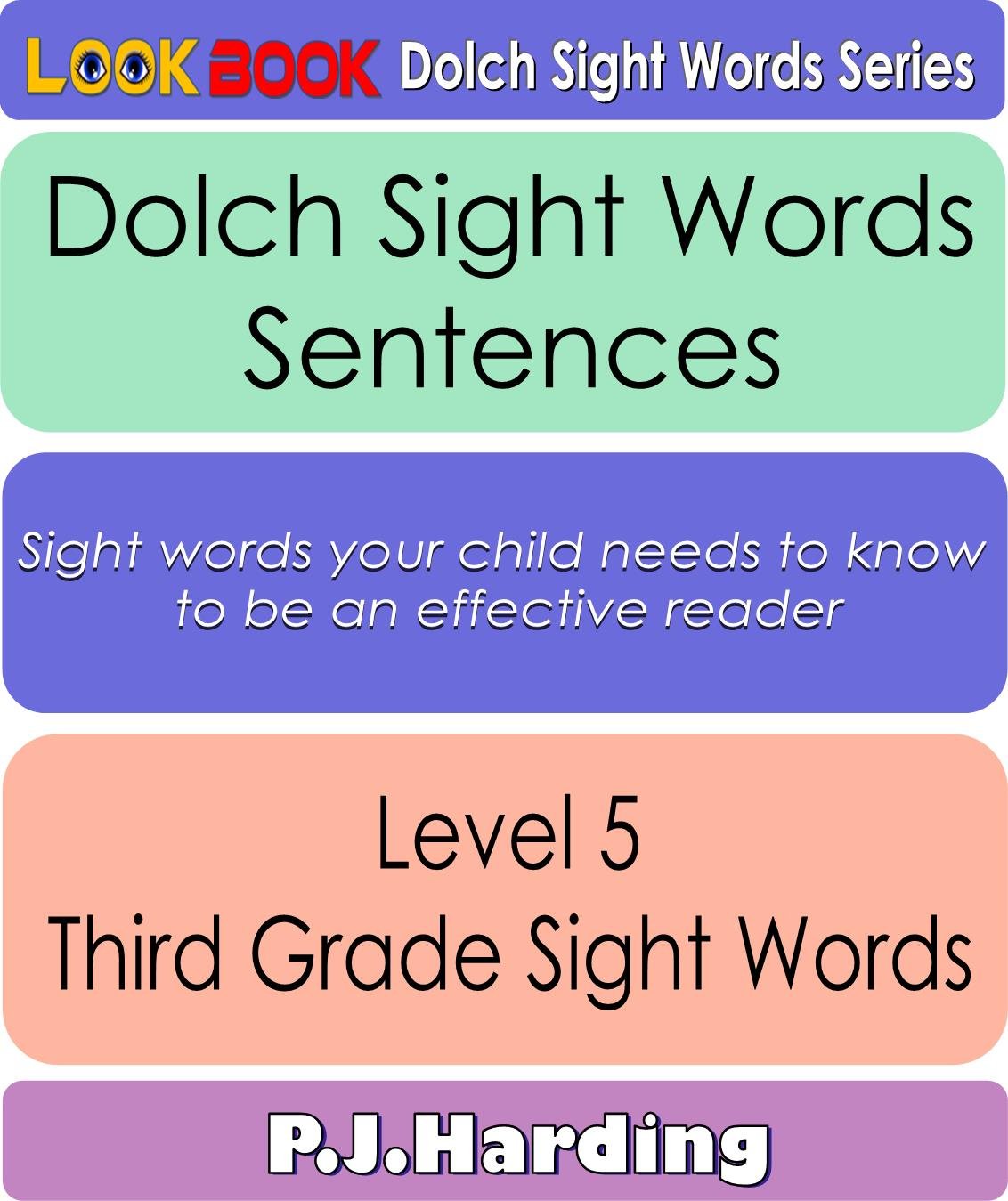 Dolch Sight Words Sentencing: Level 5 - Third Grade (LOOK BOOK Dolch ...