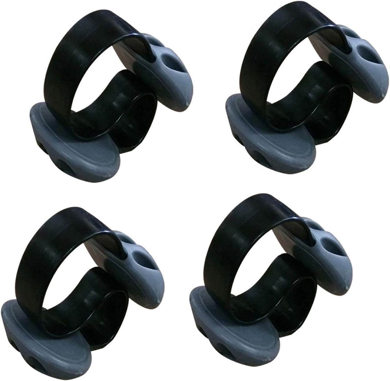 Amazon.com: Coralpearl Desk Cable Drop Clips Weighted Silicone Desktop ...