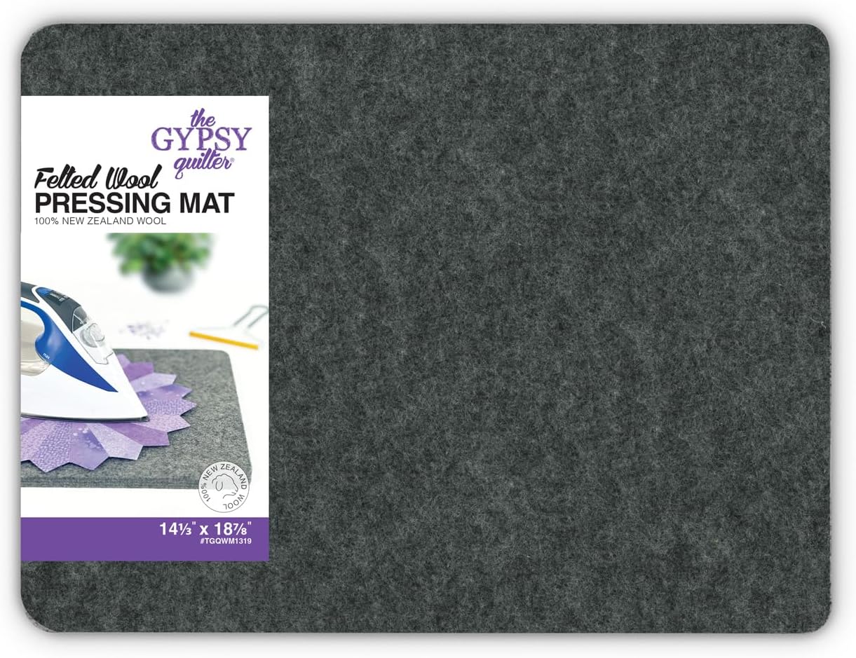 Amazon.com: Gypsy Quilter Wool Pressing Mat 14-1/3in Wide x 18-7/8in ...