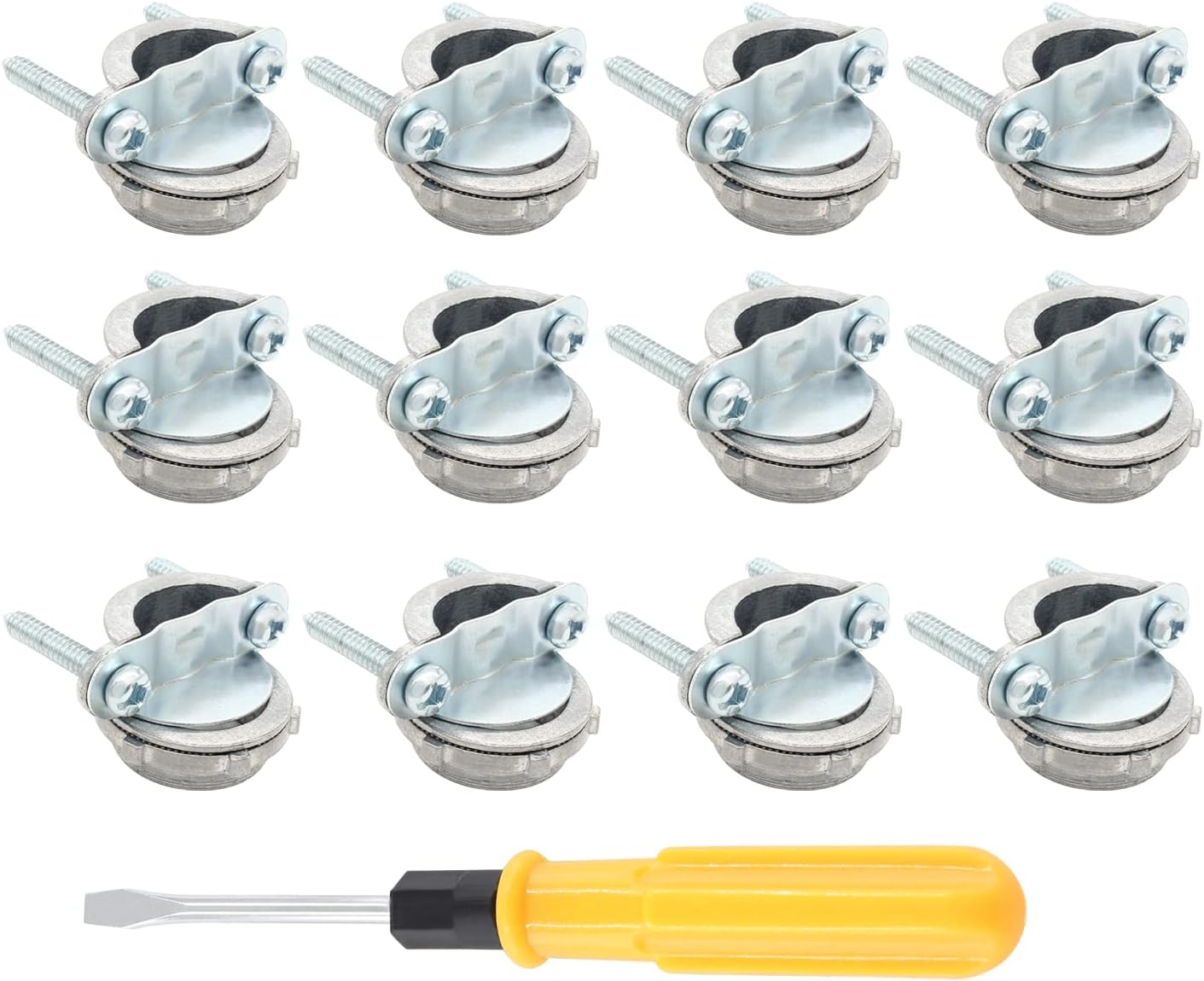 Amazon.com: Kyuionty 12 Pcs 3/4 Inch Clamp Type Cable Connectors, Zinc ...