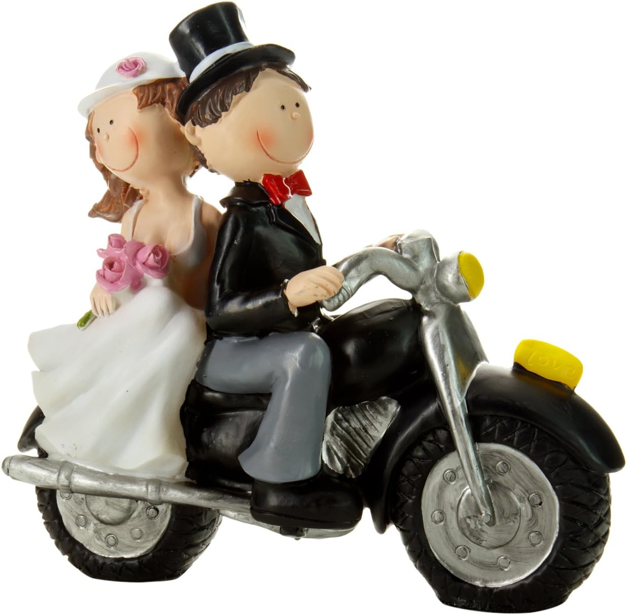 Amazon.com: Resinots Bridal Couple On Chopper : Home & Kitchen