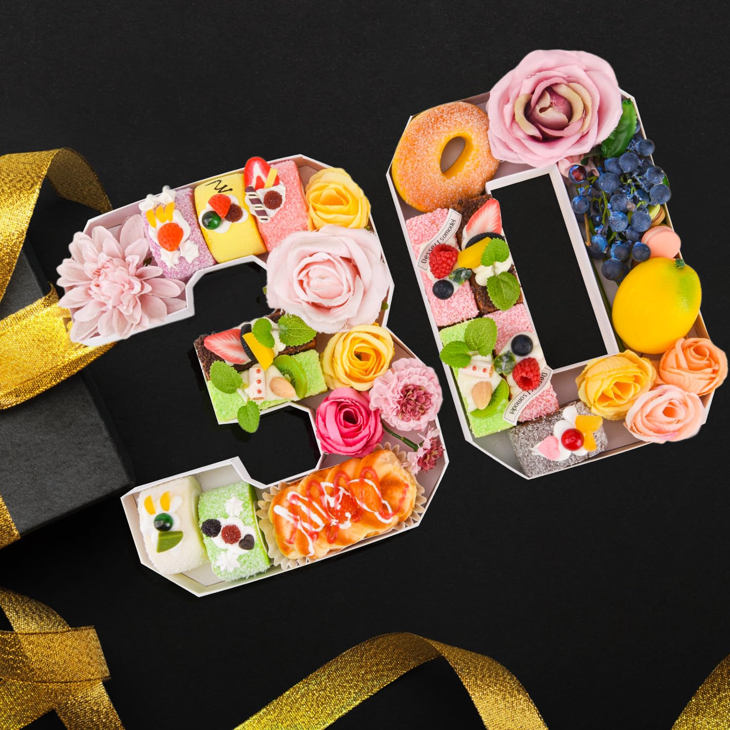 Snapklik.com : 30 Set Cardboard Number For Charcuterie 10.2 Fillable ...