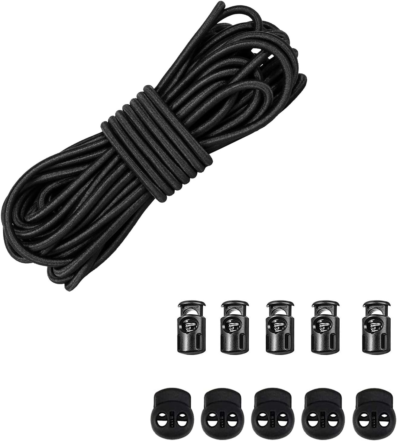 Amazon.com: Versatile 1/8-Inch (3mm) Elastic Cord - 10 Yards with 10 ...