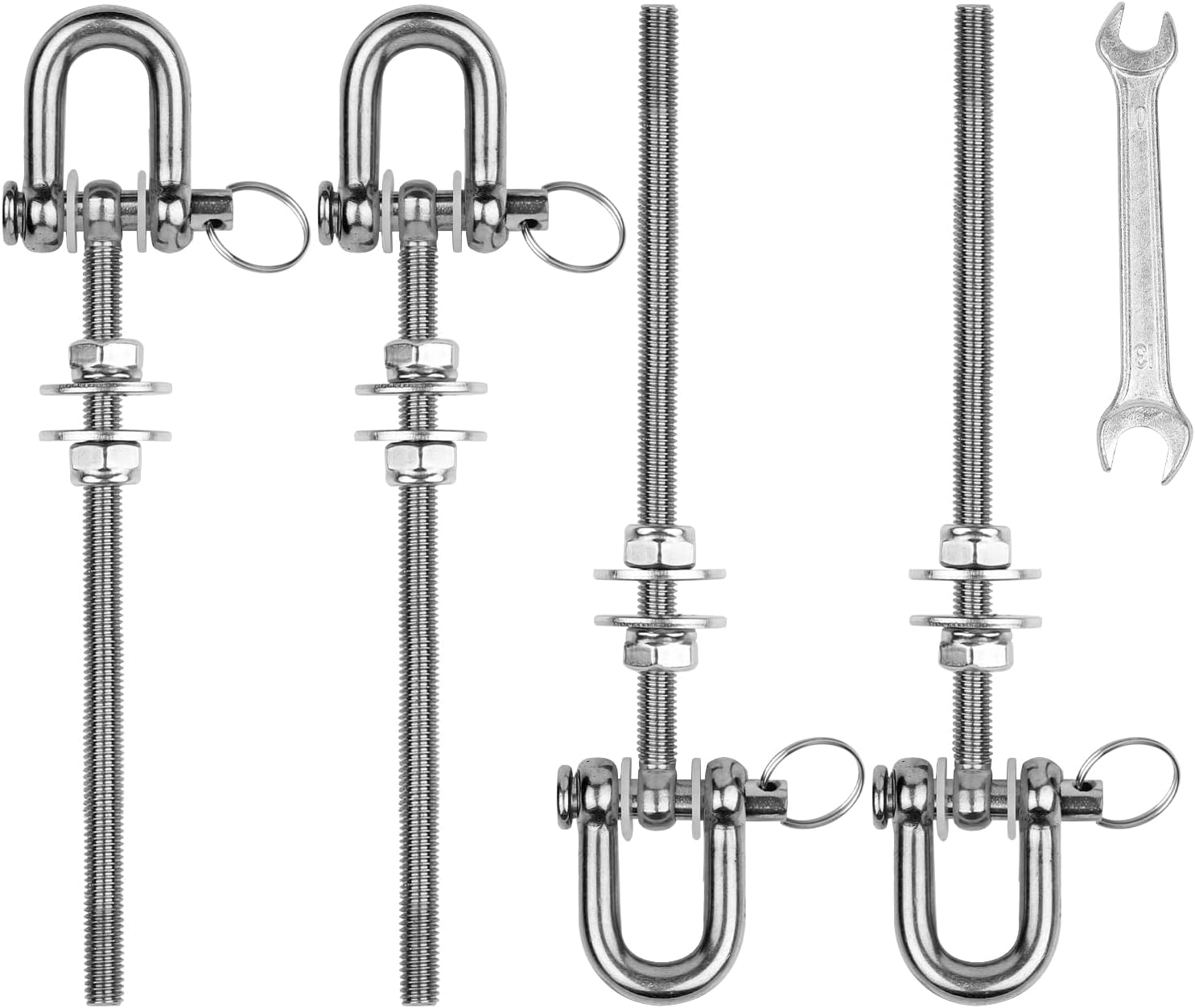 Lalago Pack of 4 swing hooks, ceiling hooks, swing holder, 304 ...