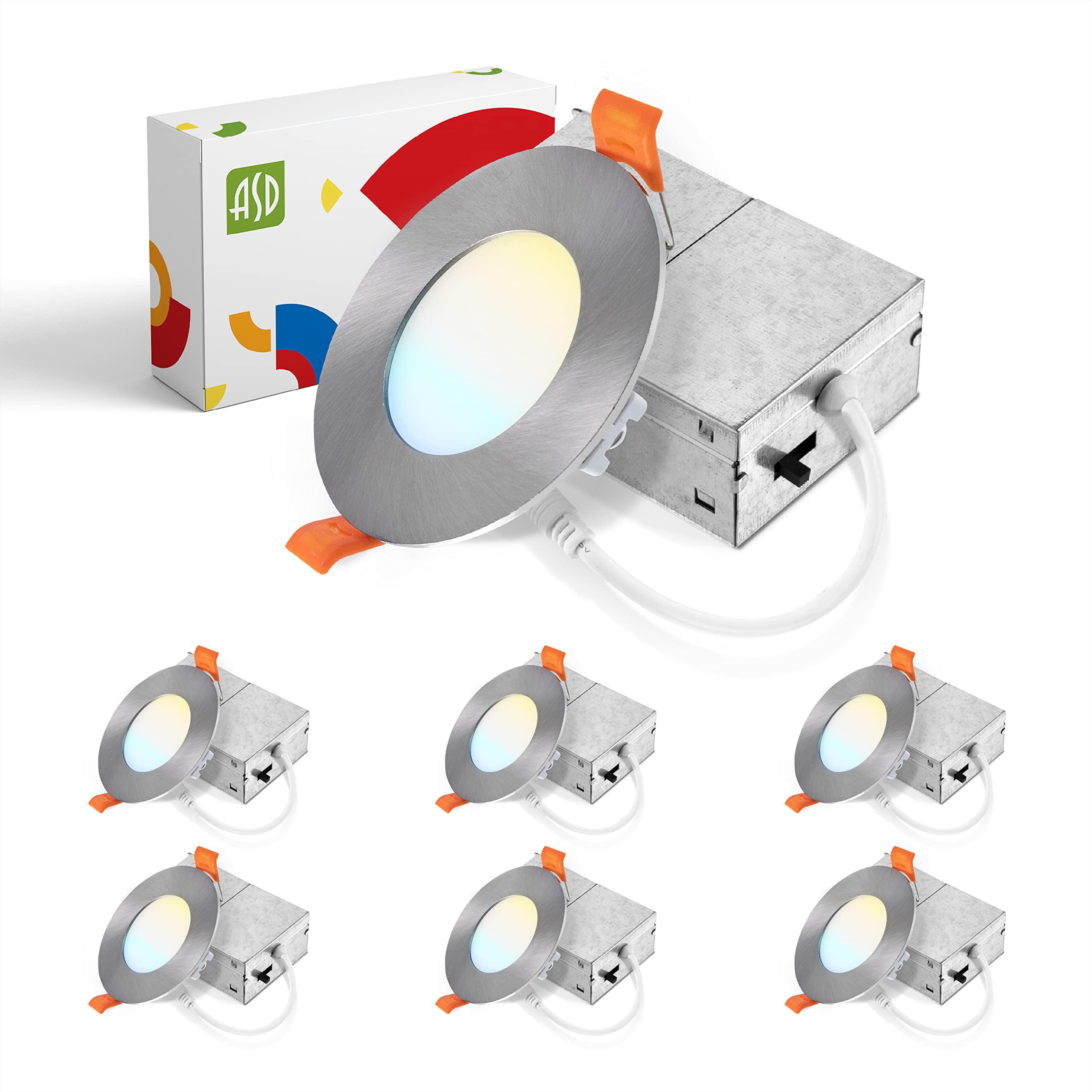 ASD 3 Inch LED Recessed Light | 2700K/3000K/3500K/4000K/5000K, 6W 30W ...