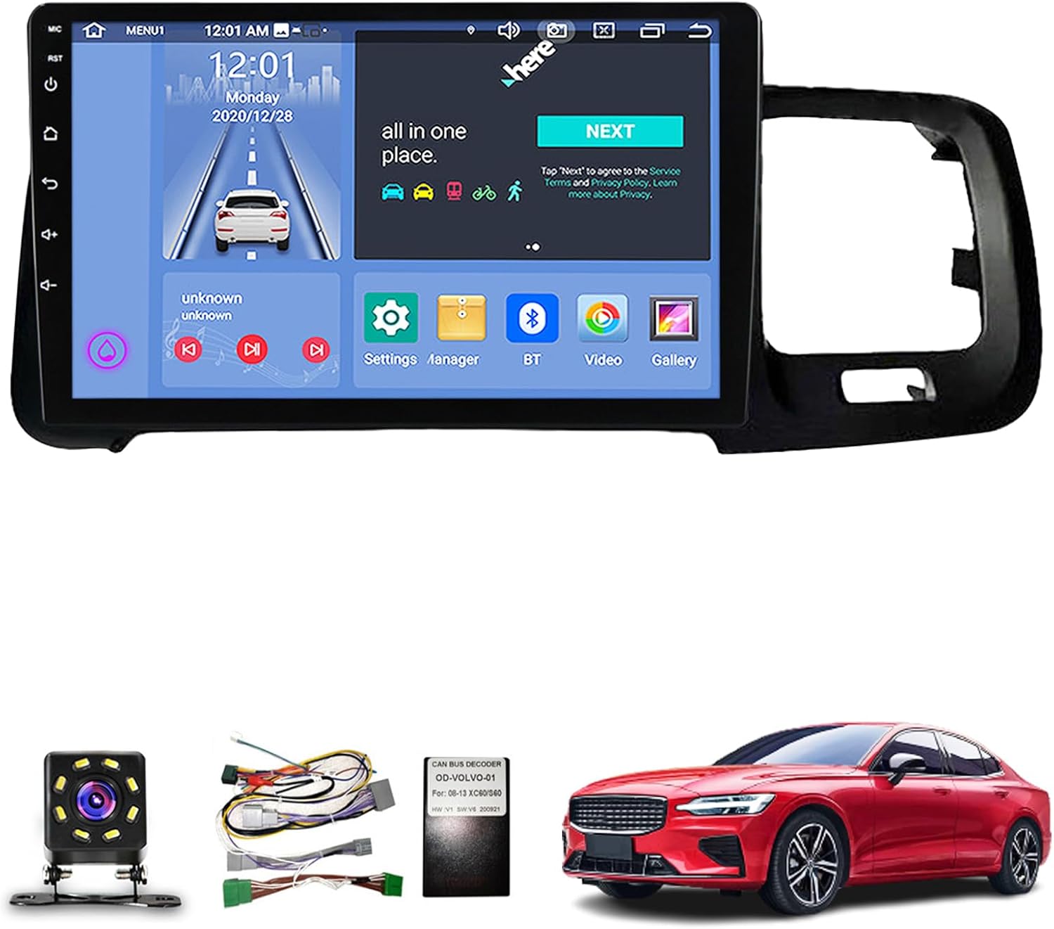 Amazon.com: ASHOIH Android 10 Radio Double Din Car Stereo Sat Nav for ...