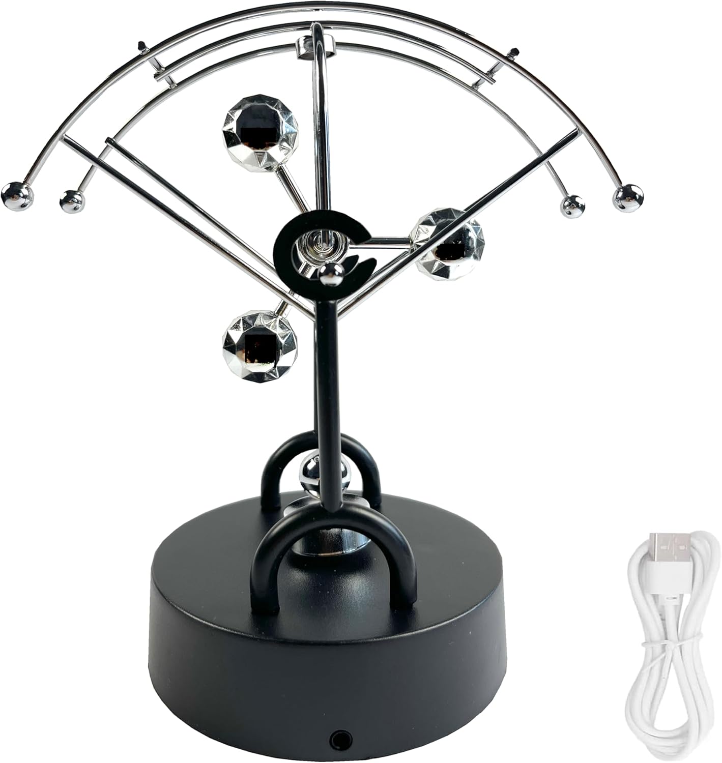 Amazon.com: Xnrmevkh Perpetual Motion Machine USB Battery Revolving ...