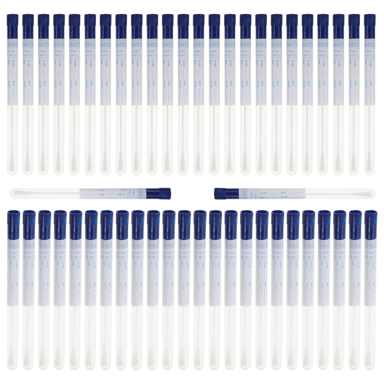Buy Milisten 50 Sets Nasal Swabs Disposable Nasopharyngeal Individual ...