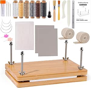 Amazon.com: JUPEAN Book Binding Kits, Book Press, 7.9”x11.6”, Books ...