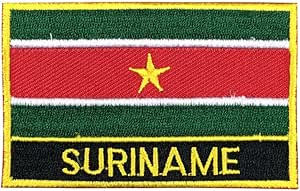 Amazon.com: Suriname Flag Patch Embroidered Bag Hat Iron on Patch Flag Patches