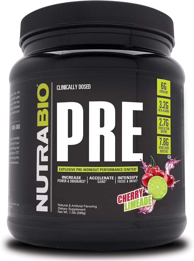 Amazon.com: NutraBio PRE Workout Powder - Sustained Energy, Mental ...