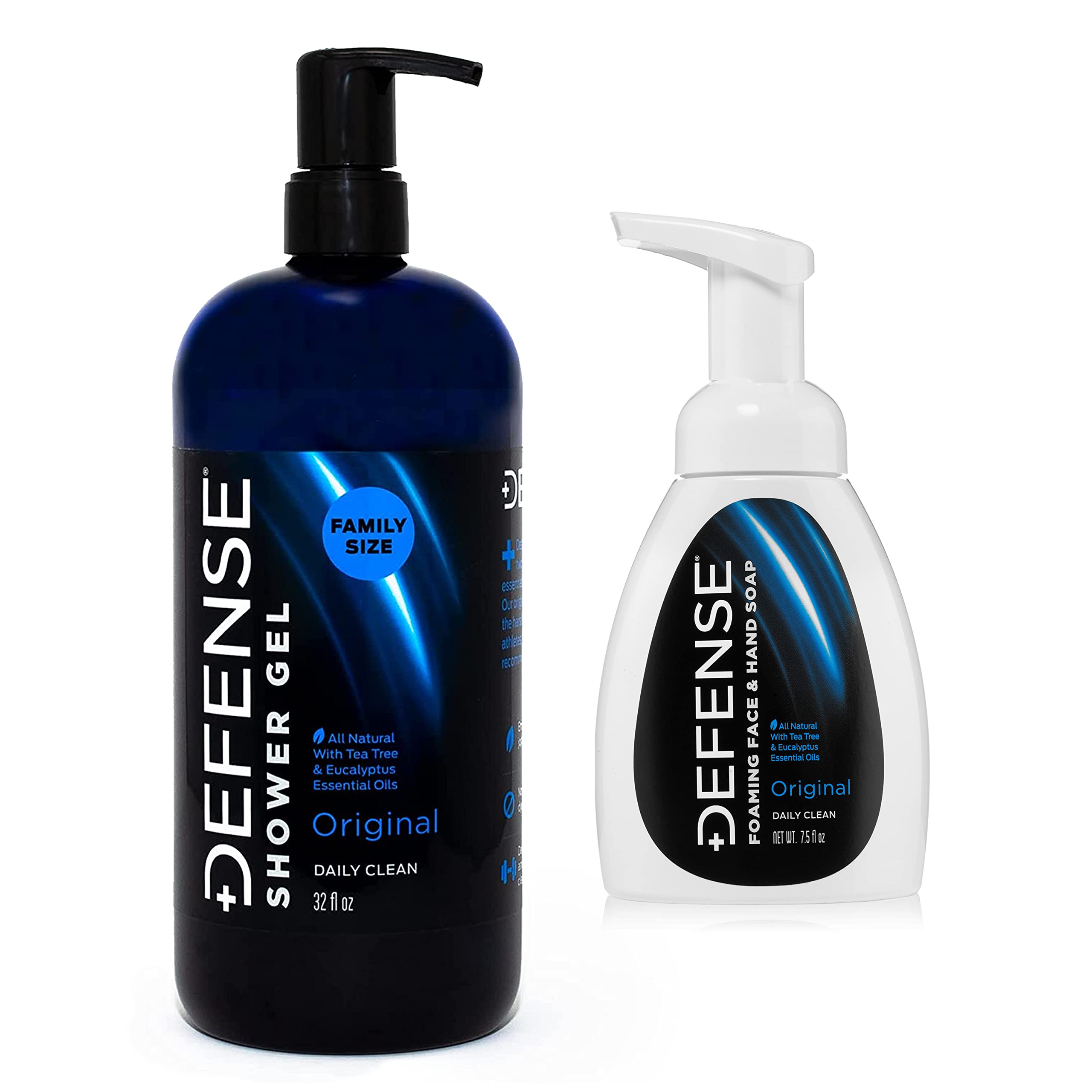 Amazon.com : Defense Soap Body Wash 32 oz & Defense Liquid Foaming Face ...