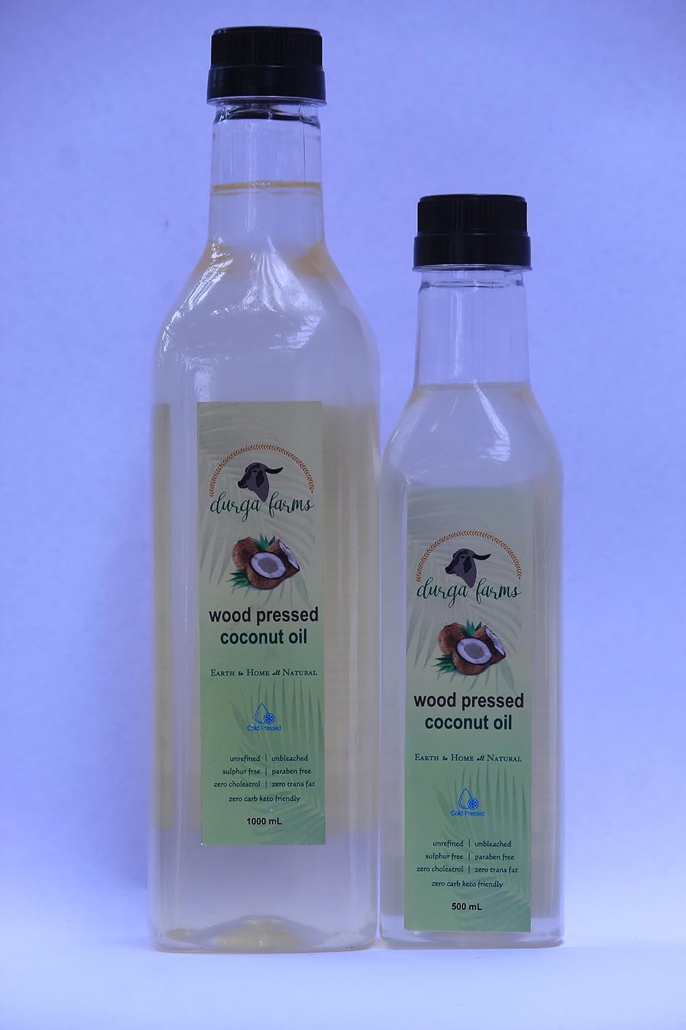 Durga Farms Wood Cold Pressed Coconut Oil (Mara chekku ennai/Kachi ...