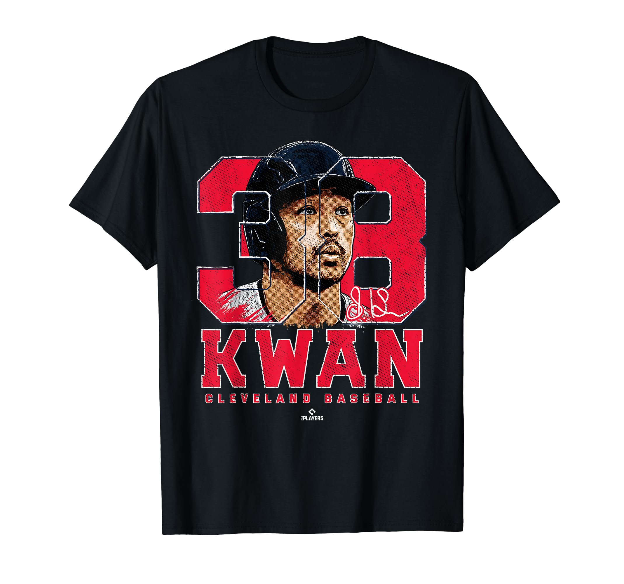 Amazon.com: Silhouette Steven Kwan Cleveland MLBPA T-Shirt : Clothing ...