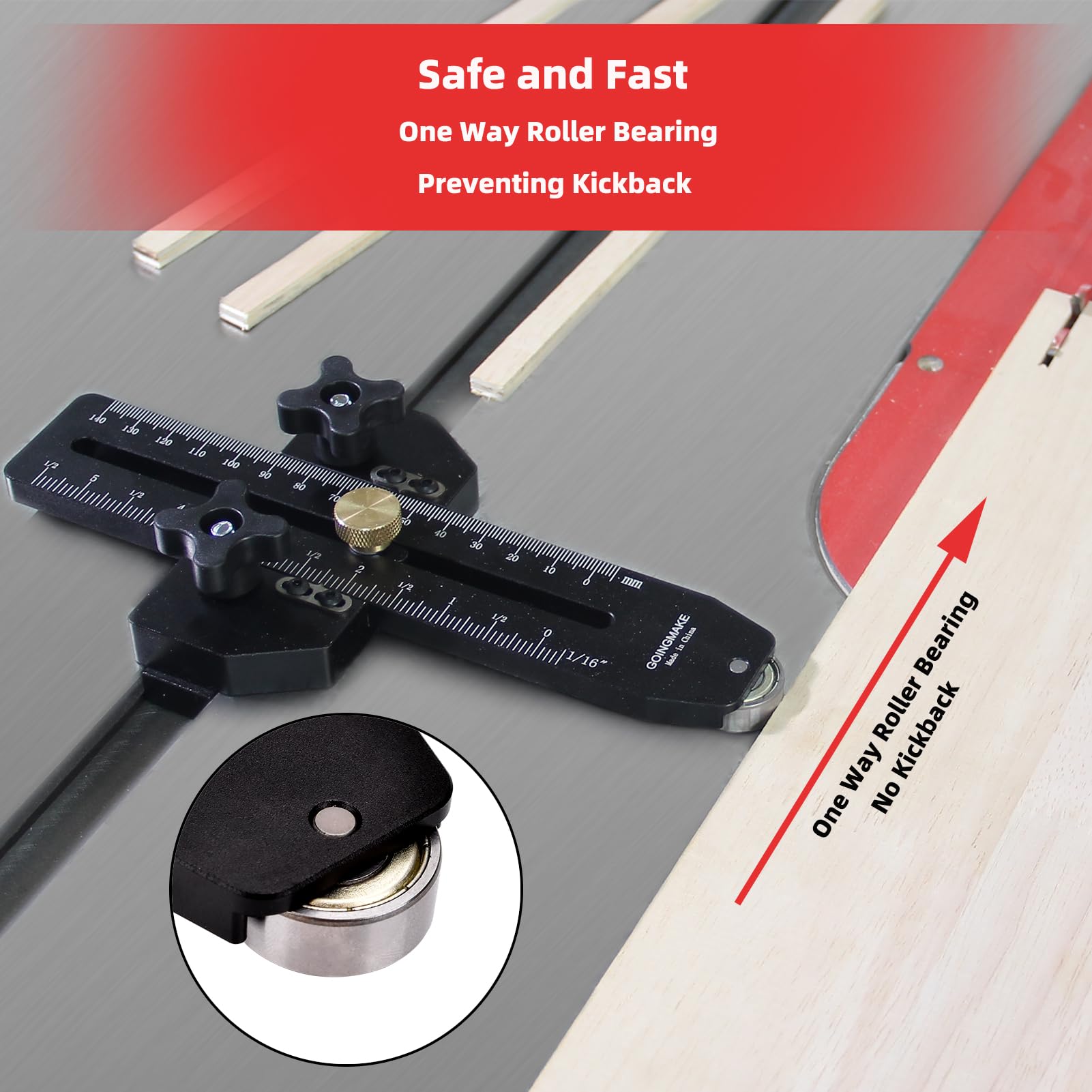 Snapklik.com : GOINGMAKE Thin Rip Jig Table Saw Jig Guide For Making ...
