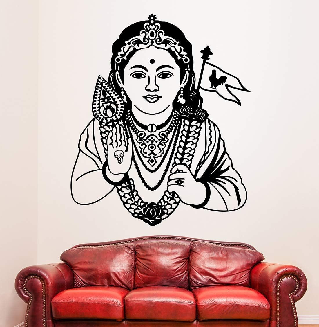StickMe 'God Muruga Murugan Wall Sticker ' -SM389 (Multi Colour, Vinyl ...