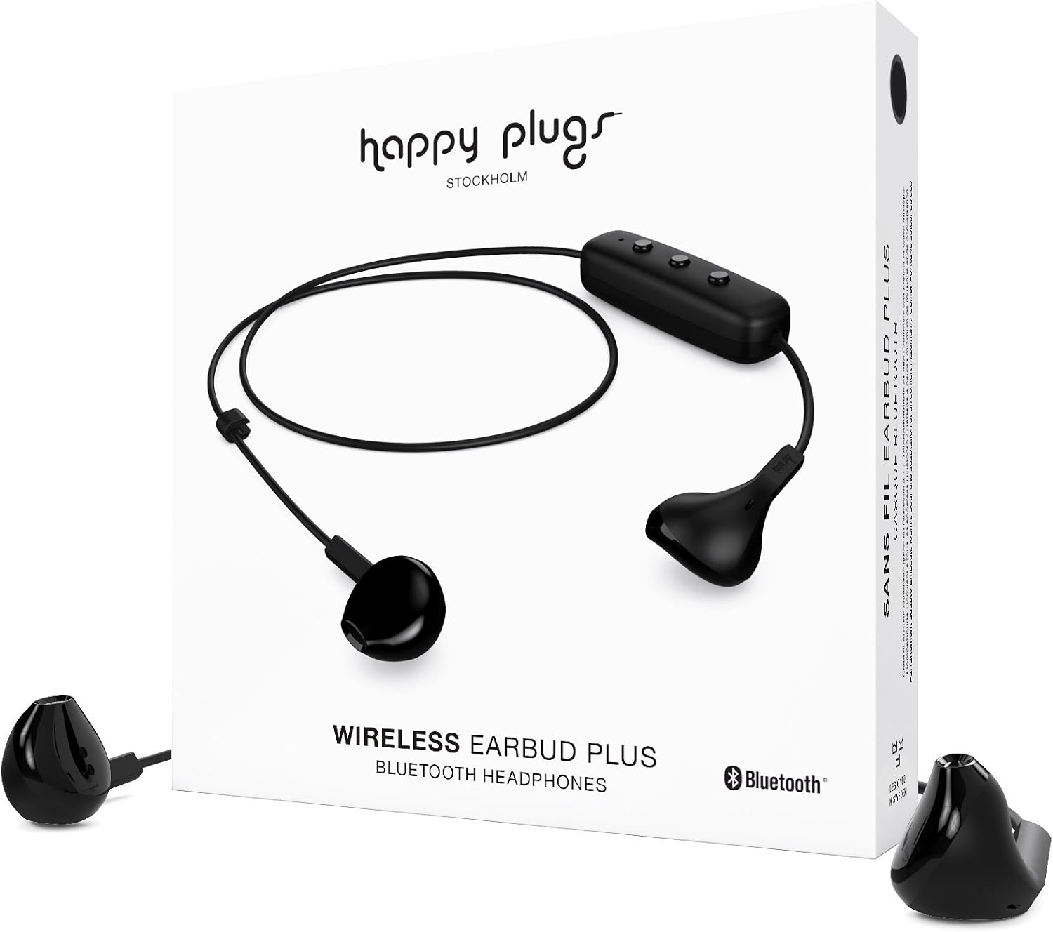 Happy Plugs Earbud Plus Wireless (Black) : Amazon.ca: Health & Personal ...