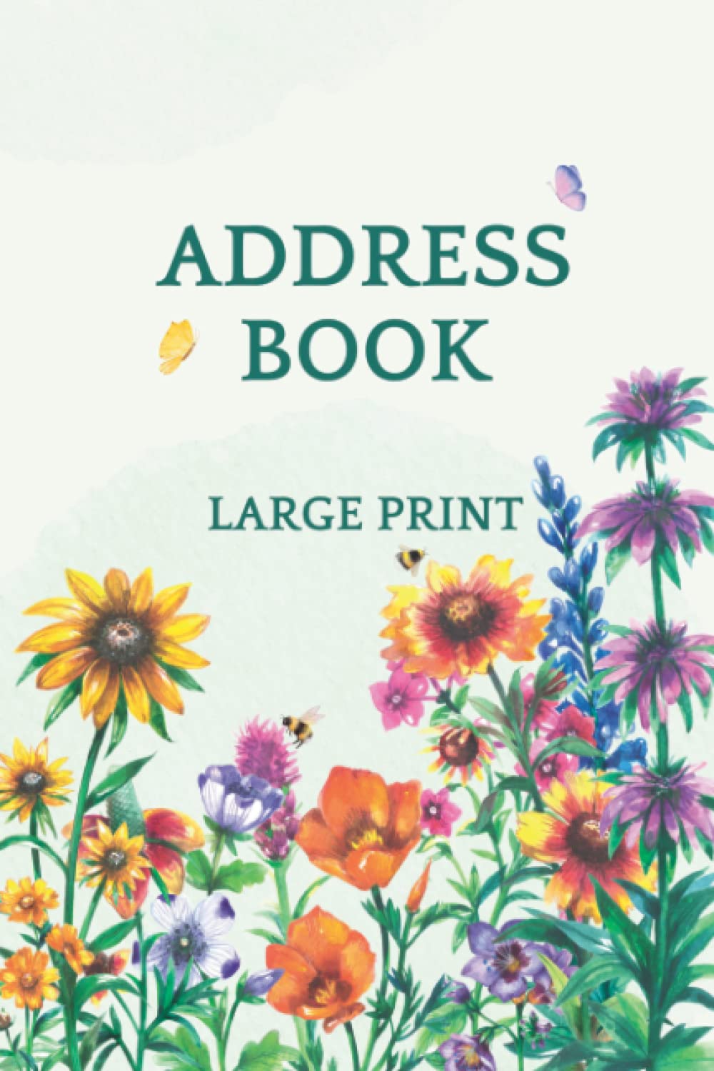 Address Book Large Print: All In One Organizer For Contacts, Addresses ...