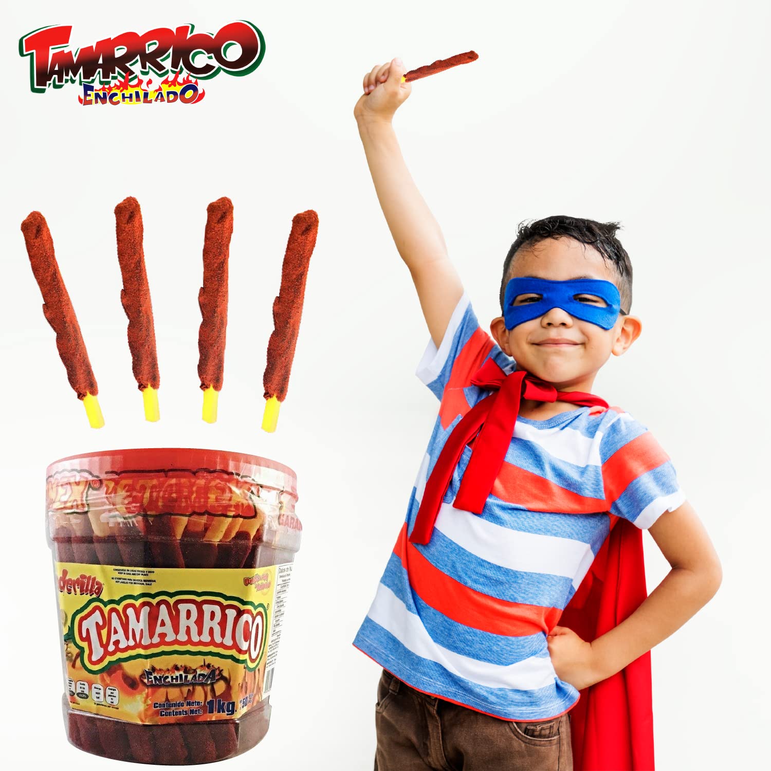 Buy BETAMEX Tamarrico Candy Tamarind Flavor Sticks 50 Pcs 1kg/2.2pounds ...