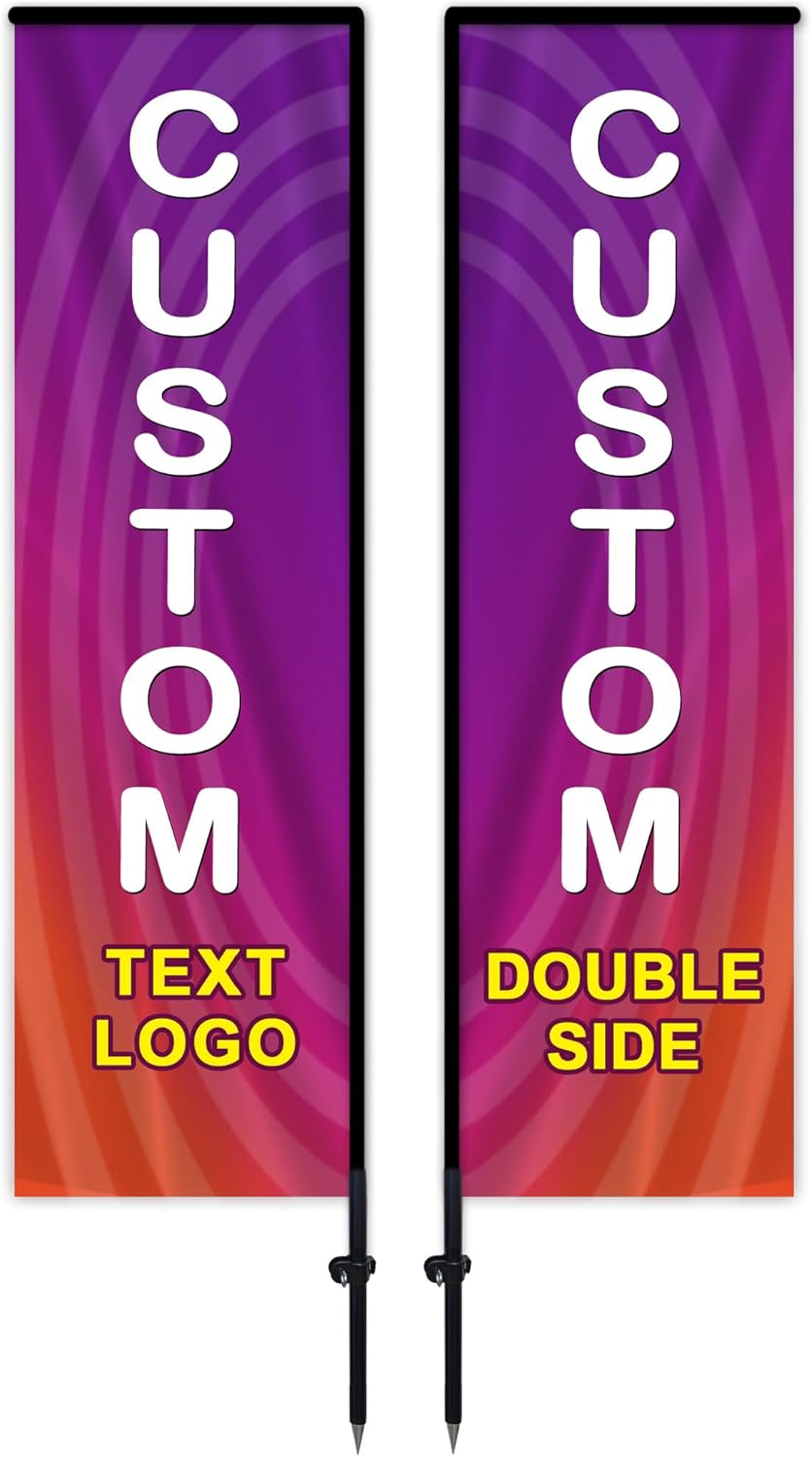 Amazon.com : Custom Advertising Feather Flags for Business Outside ...
