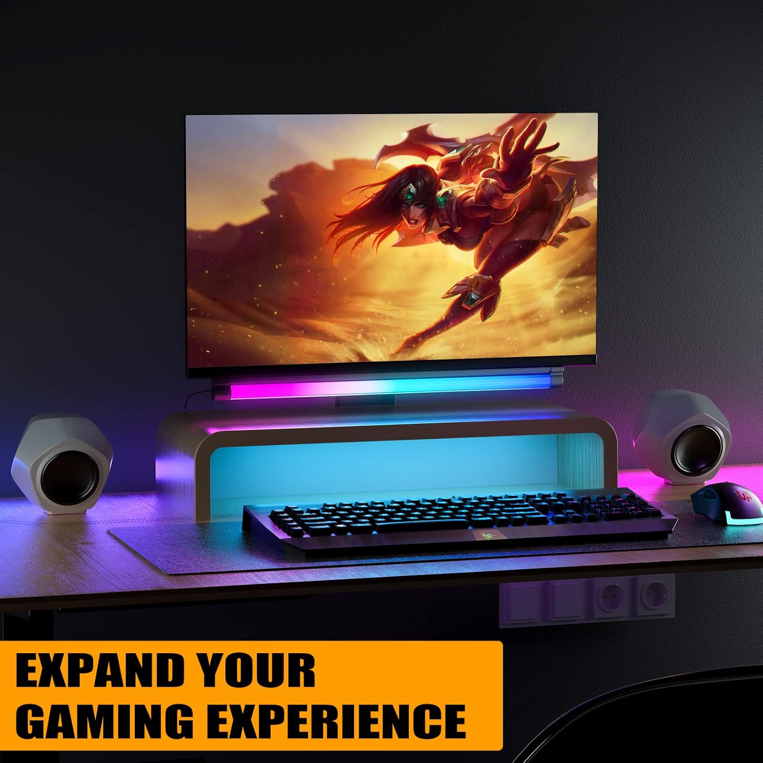 upHere Under Monitor Light Bar,RGB Screenbar Light Desk Lamp,USB ...