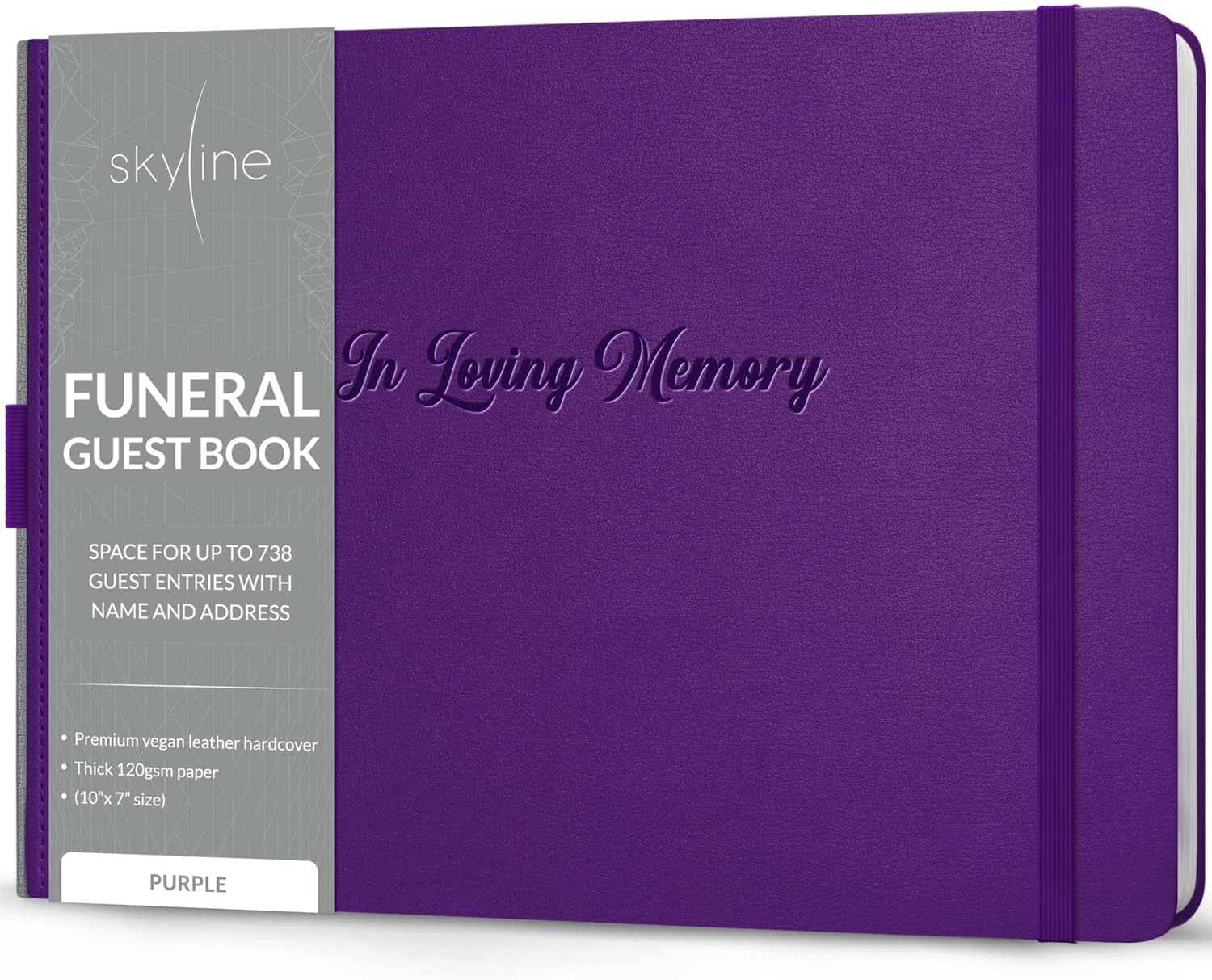 Skyline Funeral Guest Book for Memorial & Funeral Services – In Loving ...