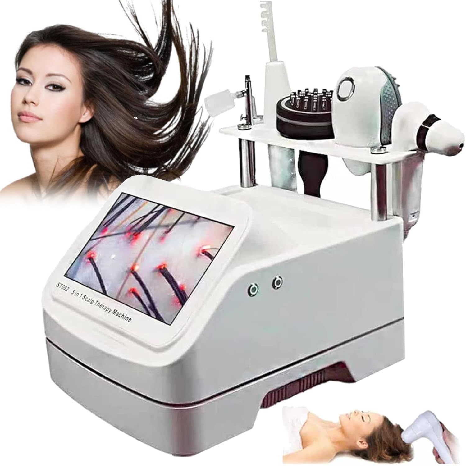 5-in-1 Skin Diagnosis Hair Analyzer,10-inch Skin Scalp Detector Hair ...