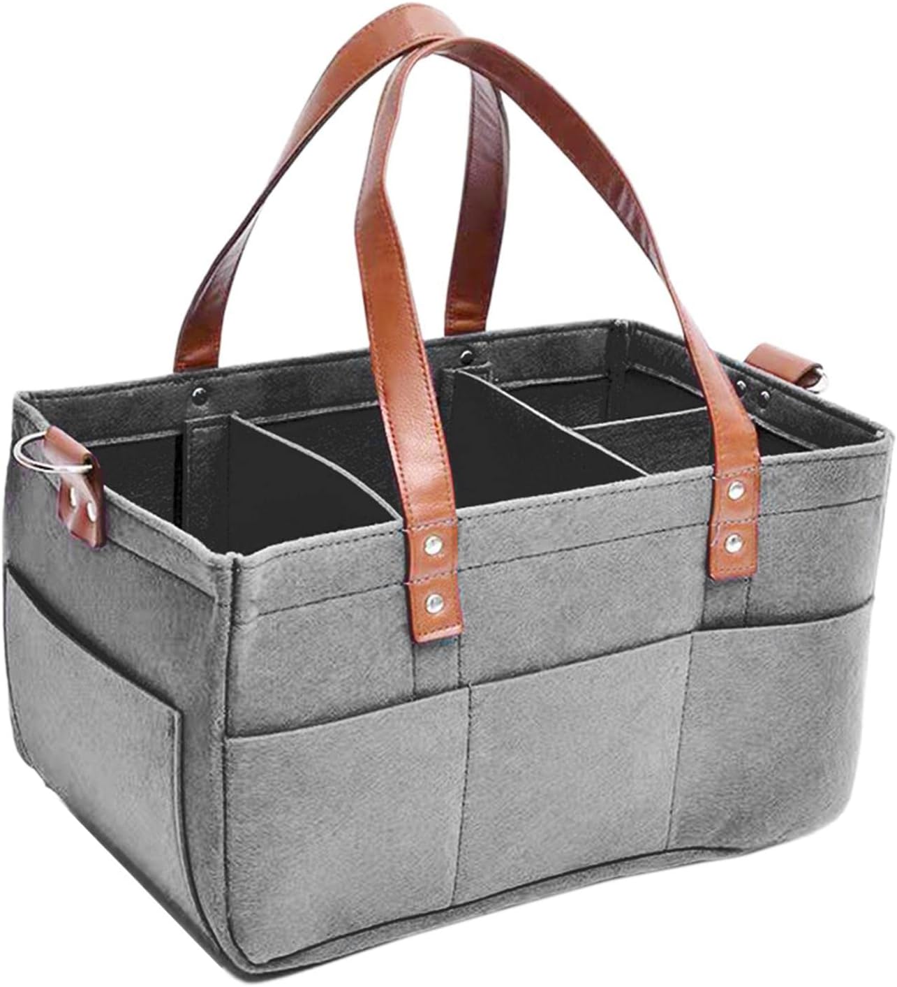 Supatmul Baby Nappy Basket Felt Nappy Basket Nursery Storage Basket ...