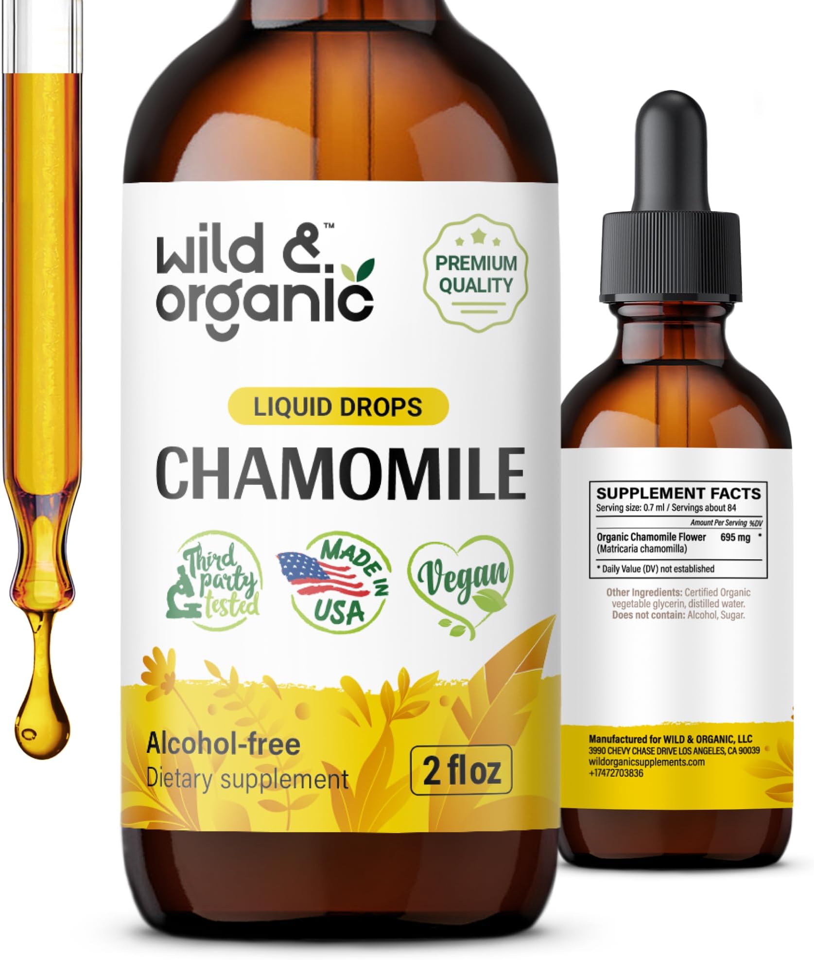 Amazon.com: Herb Pharm Certified Organic Chamomile Liquid Extract for ...
