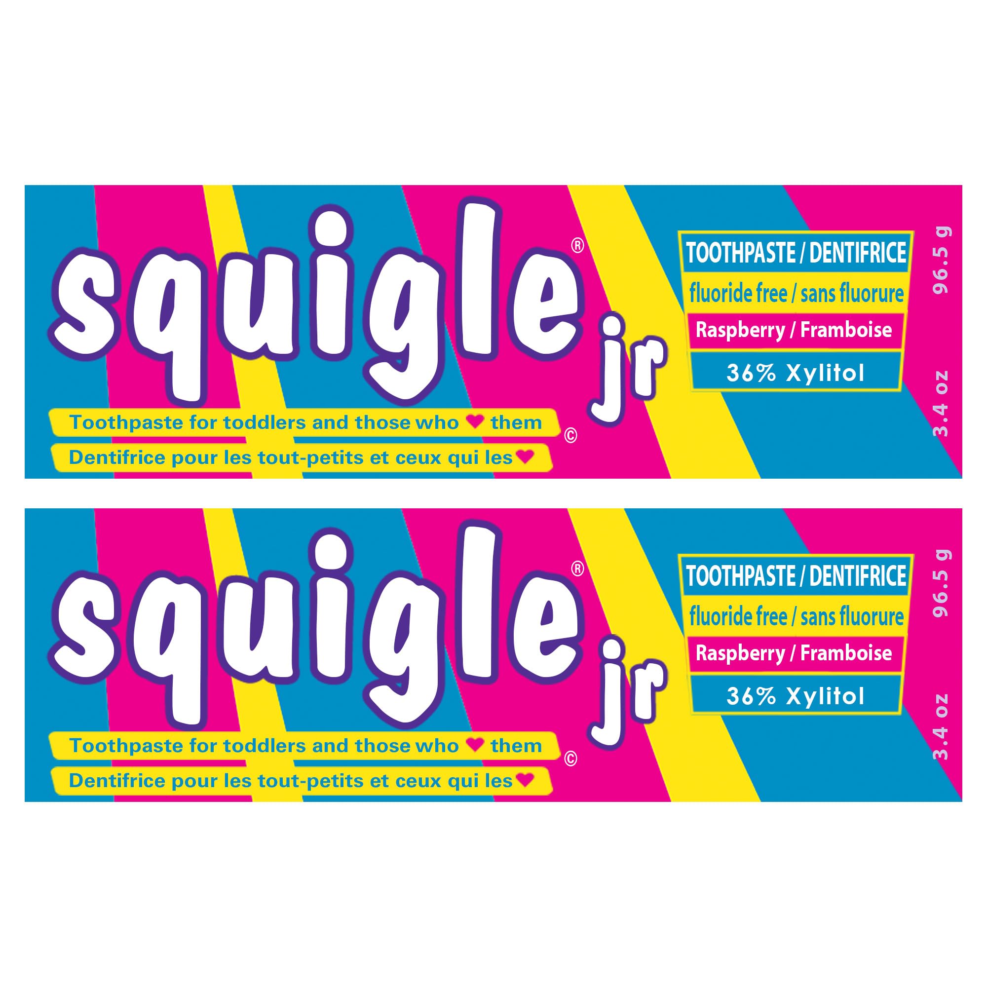 Squigle Jr Toothpaste: 36% Xylitol. Fluoride & SLS Free. Stops Tooth ...